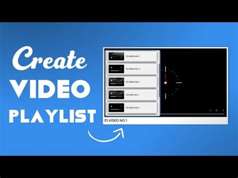 How To Make Video Playlist Using HTML CSS JAVASCRIPT YouTube
