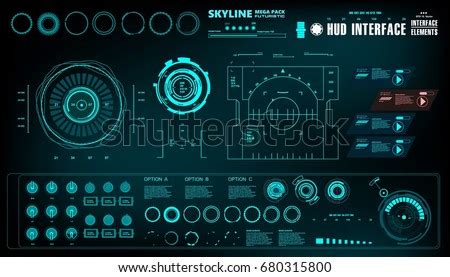Abstract Hud Ui Interface Gui Screen Stock Vector 518928256 Shutterstock