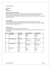 CIS A Lab Report SStop Docx CIS A Lab Report Your Name Date Lab Week Objective Purpose