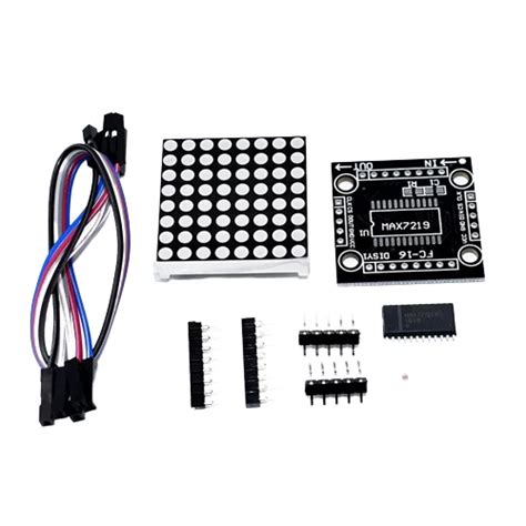 Max7219 8x8 Red Dot Matrix Display Module Kit For Arduino Raspberry Pi