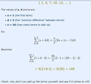 Sum of Arithmetic Sequence Formula TRUNG TÂM GIA SƯ TÂM TÀI ĐỨC HOTLINE