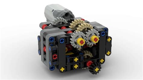 Lego Moc Compact 2 Speed Automatic Gearbox By Technicbrickpower Rebrickable Build With Lego