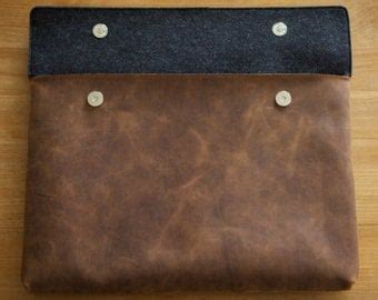 Leather Laptop Case Etsy