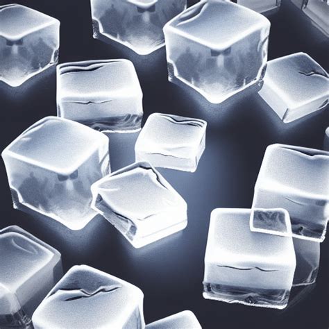 Ice Cubes Realistic Creative Fabrica