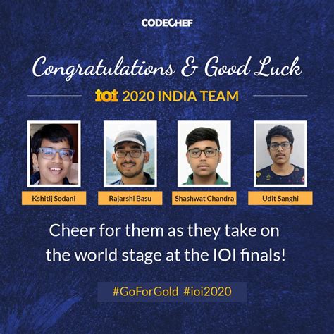 Codechef On Linkedin Goforgold Ioi2020 Codechef Youngcoders Programming 23 Comments