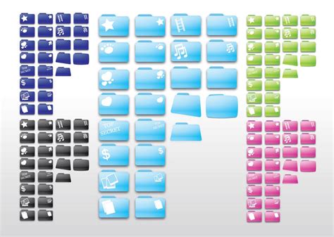 Computer Folders Vector Art And Graphics