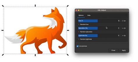 Change Entire Color Ranges With HSL Adjustments In Inkscape Logos By Nick