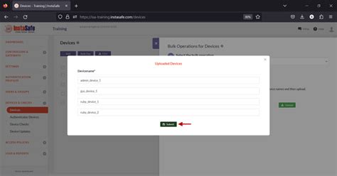 Performing Bulk Operation On Device List