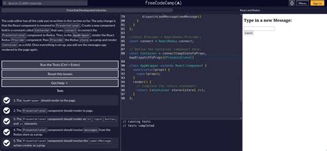 React And Redux Step 8 Javascript The Freecodecamp Forum