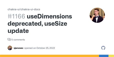 Usedimensions Deprecated Usesize Update · Issue 1166 · Chakra Ui