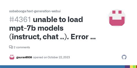 Unable To Load Mpt 7b Models Instruct Chat Error Valueerror