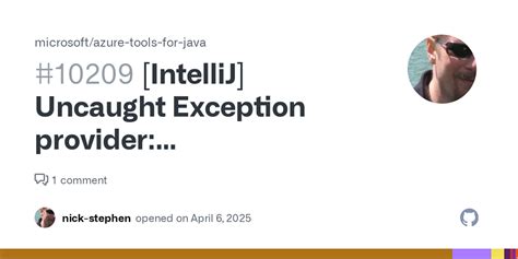 Intellij Uncaught Exception Providertellijplugin