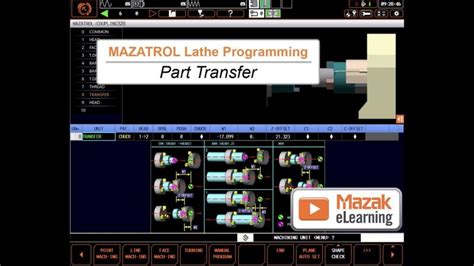Mazatrol Programming Briefs Part Transfer Samuel Patterson Cmp