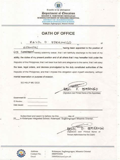 Certificate Of Induction Pdf