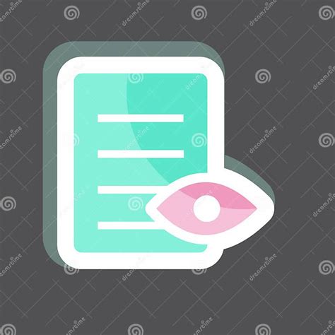 Sticker View Document Suitable For User Interface Symbol Simple Design Editable Design