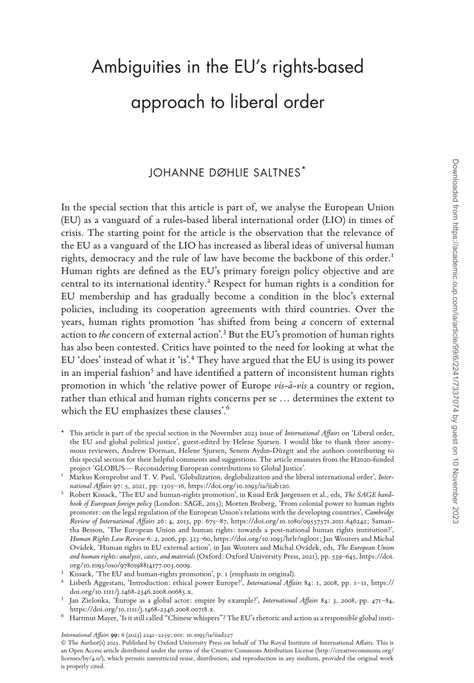 pdf ambiguities in the eu s rights based approach to liberal order