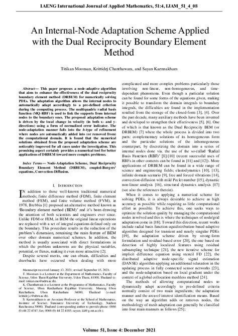 pdf an internal node adaptation scheme applied with the dual