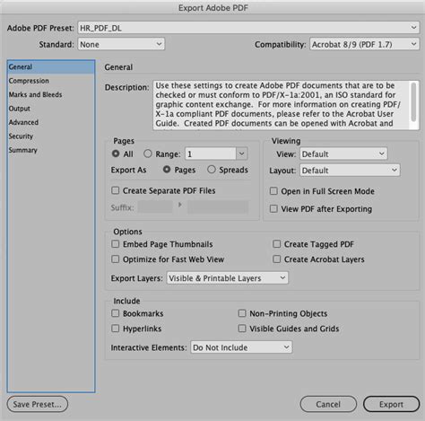 Get Ready PDF Settings
