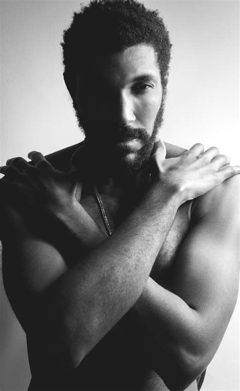 A Black And White Photo Of A Shirtless Man Photo Free Black Man Image