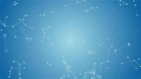 Blue Geometric Wireframe Network On Blue Background With Connecting Dots Futuristic Security