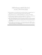 Ps Pdf CSC Summer Problem Set Due June ET On MarkUs Your Problem Sets