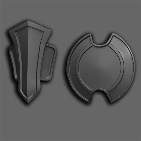 Artstation 25 Shield Base Mesh Game Assets