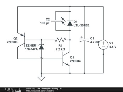 Zdse Driving Oscillating Led Circuitlab