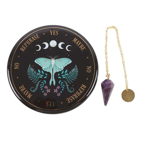 Gothic Ts Luna Moth Pedulum Divination Kit