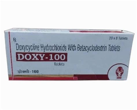 Doxycycline 100 Mg Tablet Packaging Size 1x20 At ₹ 350 Stripe In Thane