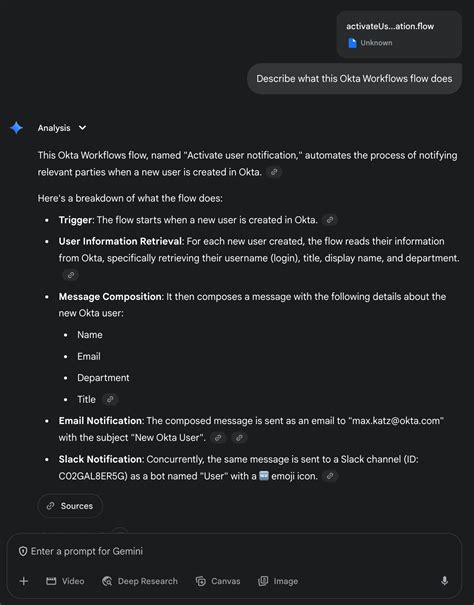 Use Ai To Describe What An Okta Workflows Identity Automation Does