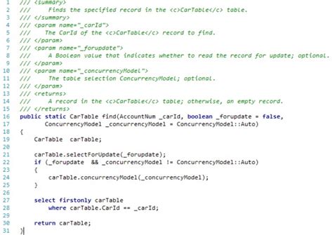 Find Method Generator Ax2012 Axapta Hut