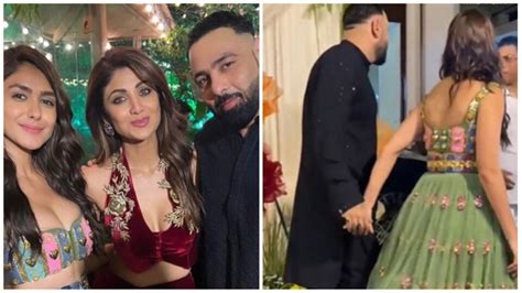 Badshah Mrunal Thakur Spark Dating Rumours As They Hold Hands In Viral Video From Shilpa Shetty