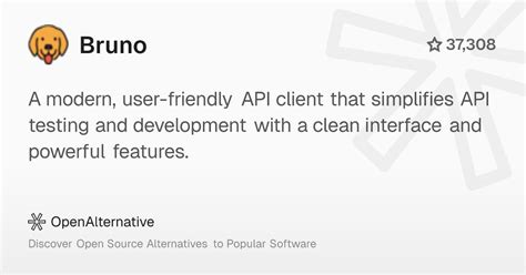 Bruno Open Source Alternative To Postman And Testfully