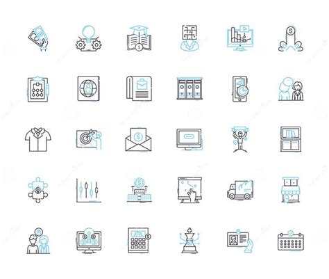 Investment Approach Linear Icons Set Diversification Risk Management Growth Value Long Term