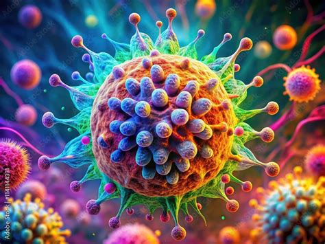 Detailed Microscopic Image Showcases The Monocyte A Mononuclear