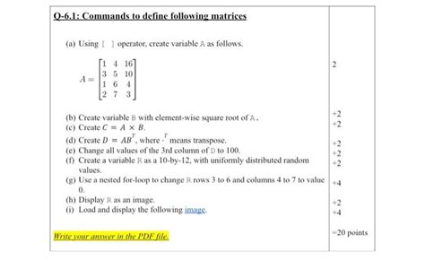 Solved Only Answer In Octave Language Do Not Answer If Its