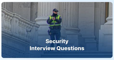 Security Interview Questions Jooble