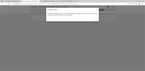 Python A Connection To The Notebook Server Could Not Be Established Gpu Stack Overflow