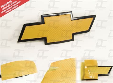 Universal Emblem Overlay Wrap For Chevy Silverado Tahoe Camaro Etc Decal Concepts