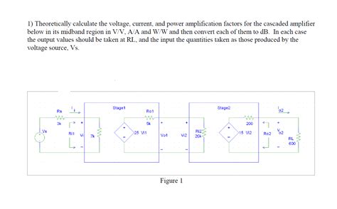 Solved Theoretically Calculate The Voltage Current And