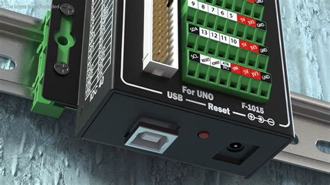 UNO Screw Terminal Block D Model Ds Blend C D Fbx Max Ma Lxo Obj Free D