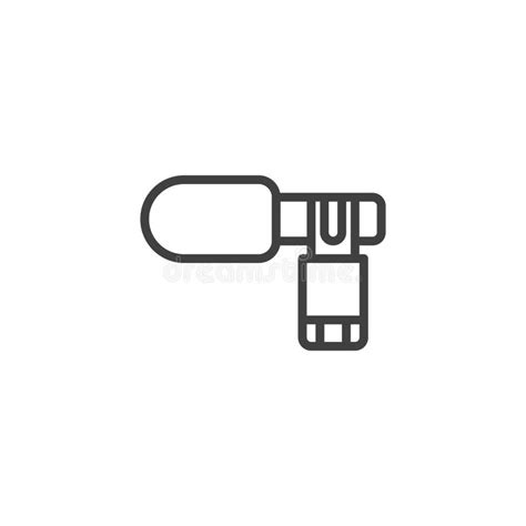 Camera Microphone Line Icon Stock Illustration Illustration Of Vector Record 331592568