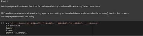 Solved Import Matplotlibpyplot As Plt Class Sudoku Def