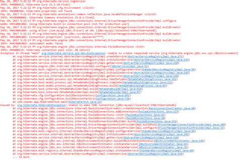 Java Hibernate Unable To Make Jdbc Connection Jdbcmysqllocalhost3306hibernatedb