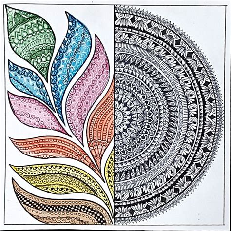 Leaf Indian Art Mandala Style 30 X 30 Cms International Indian