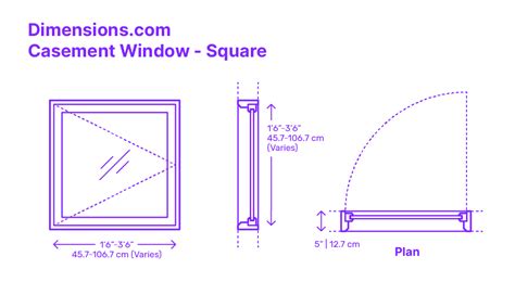 Casement Window Square Dimensions And Drawings