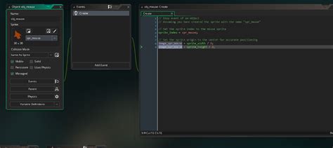 The Mouse Sprite Isnt Working R Gamemaker