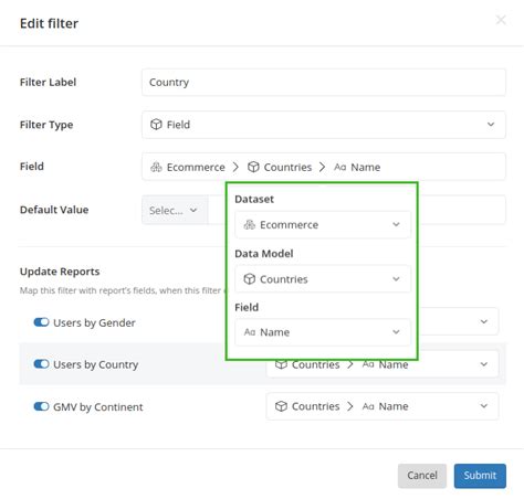 Field Filters Holistics Docs