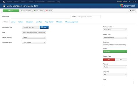 How To Edit Menus In Joomla
