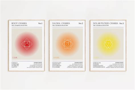 gradient aura red root chakra affirmations digital print spiritual